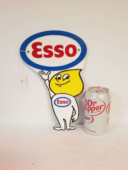 Cast Iron Esso Mr. Drip Plaque - Trice Auctions