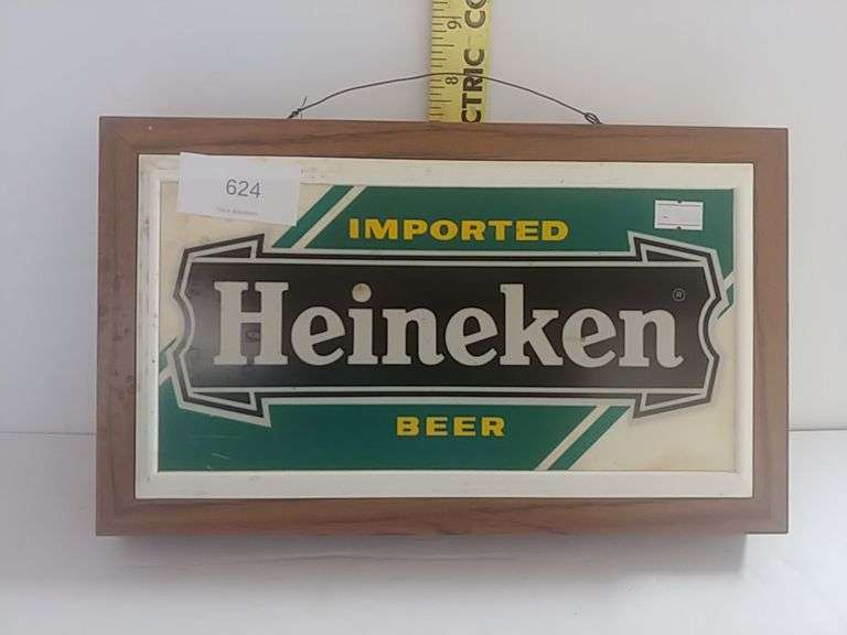 Heineken Imported Beer Sign - Trice Auctions