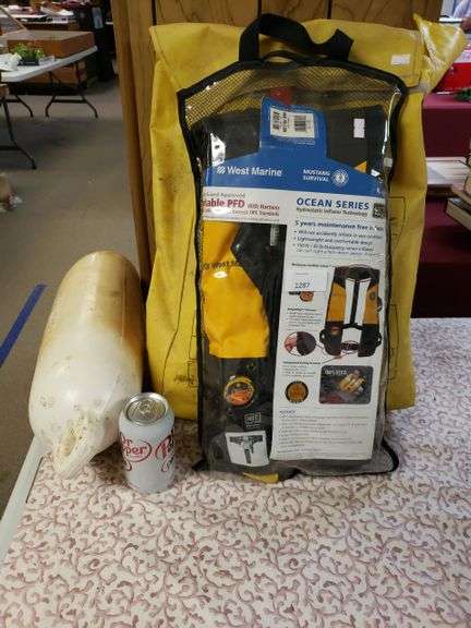 West Marine Inflatable PFD, Taylormade Buoy & Lifesling Overboard ...