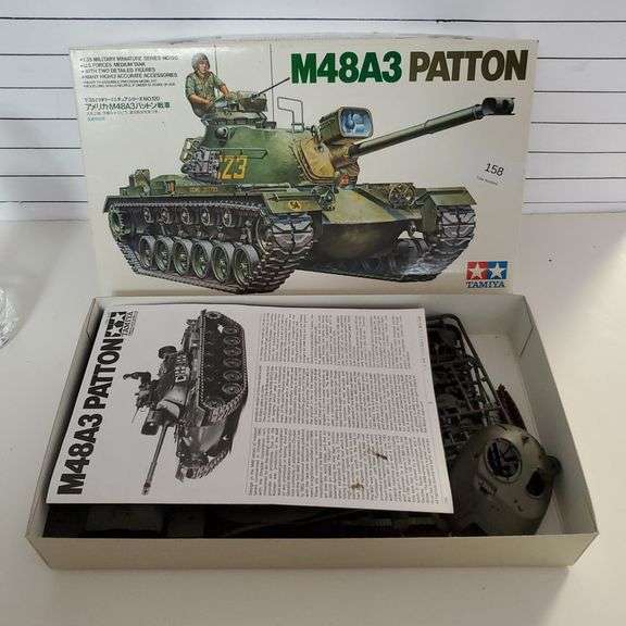 Tamiya M48A3 Patton 1:35 Scale Plastic Model Set - Trice Auctions
