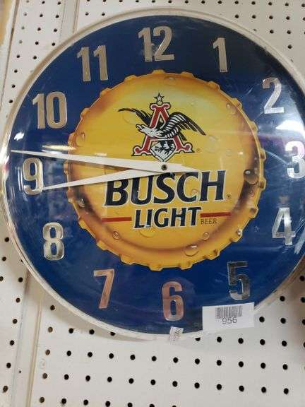 Busch Light Clock - Trice Auctions