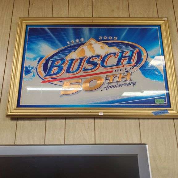 Busch Beer 50th Anniversary Sign - Trice Auctions