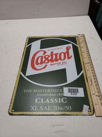 Castrol Oil Signs (2) - Trice Auctions