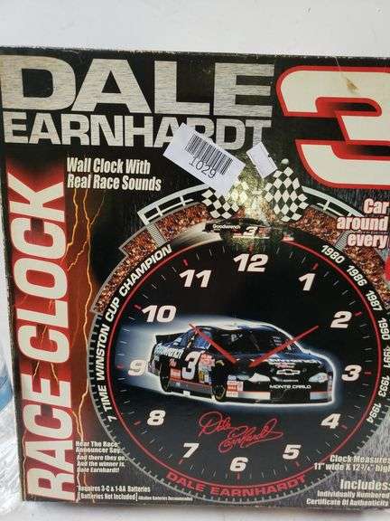 Dale Earnhardt Wall Clock - Trice Auctions