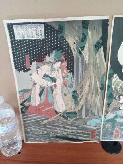 Takiyasha the Witch & the Skeleton Spectre by Japanese Artist Utahawa ...