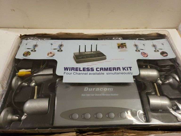 Duracom Wireless Camera Kit. Includes 4 Cameras. New - Trice Auctions