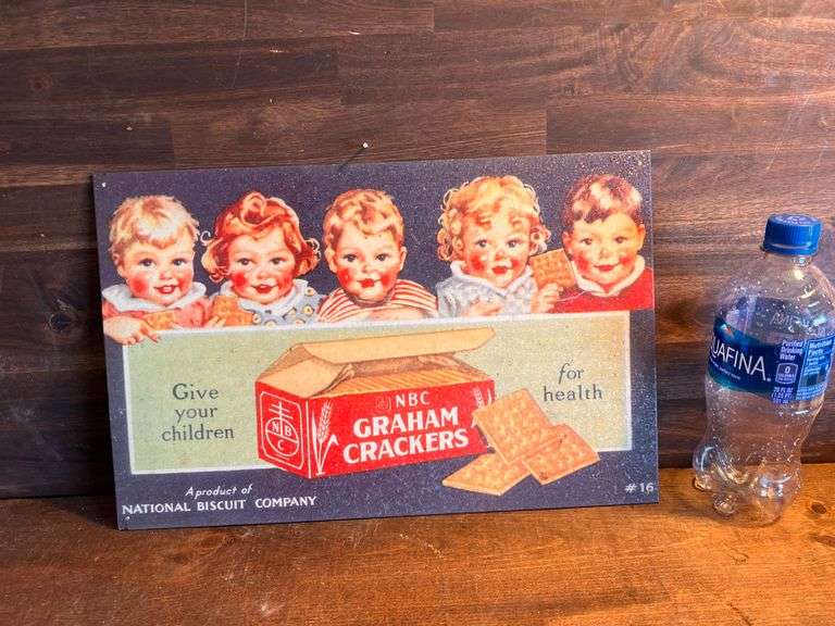 Vintage NBC Graham Cracker Sign - Trice Auctions