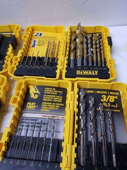 Assorted Dewalt Drill Bits - Trice Auctions