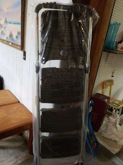 Cosco Folding Step Stool With Tray In Box - Trice Auctions