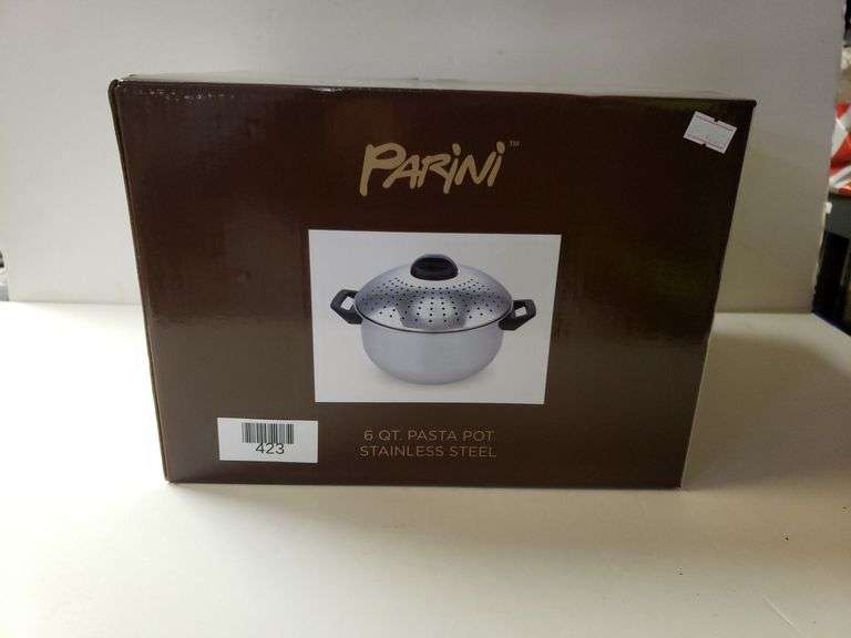 Parini 6 qt Stainless Steel Pasta Pot - Trice Auctions