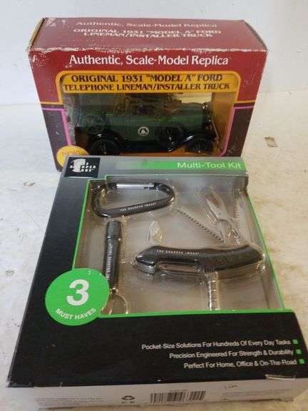 Multi Tool Kit & Scale Model Replica 1931 Model A Ford - Trice Auctions
