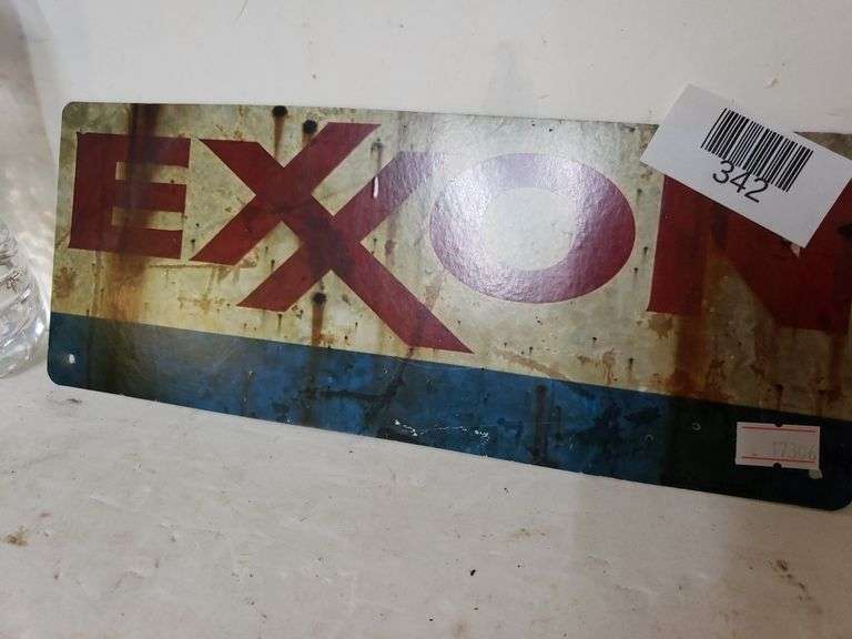 Exxon Metal Sign - Trice Auctions