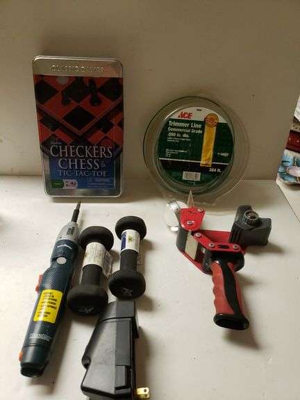 Checkers, Trimmer Line, Tape Gun Cordless Black And Decker Screwdriver ...