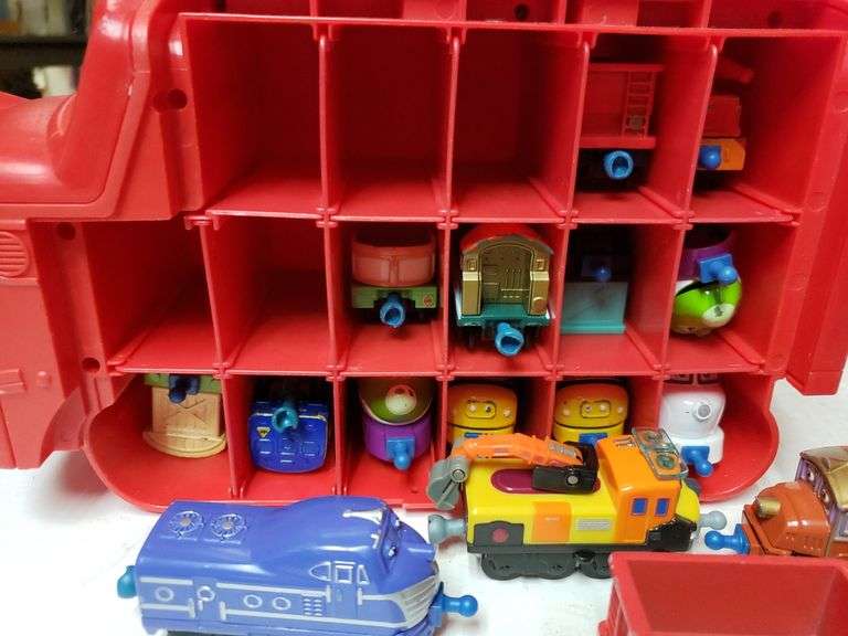 Chuggington Train Car Carrying Case With Train Cars - Trice Auctions