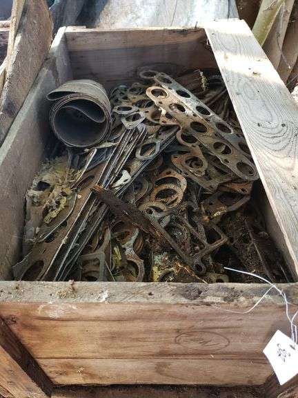 Weathered Wooden Boxes With Contents - Trice Auctions