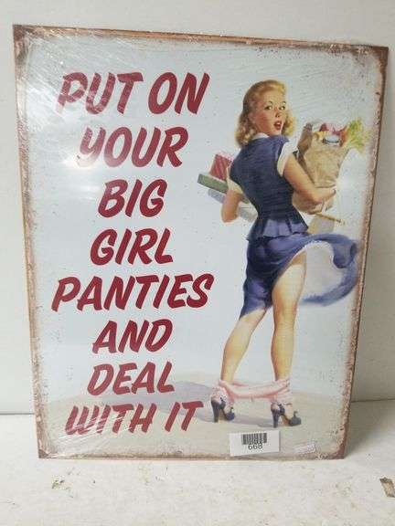 Vintage Girlie Sign - Trice Auctions