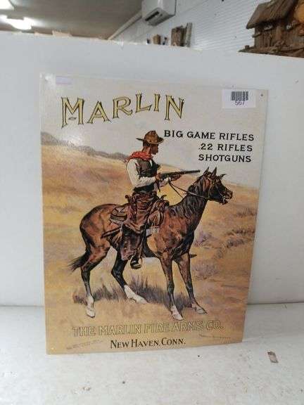 Marlin Firearms Sign - Trice Auctions