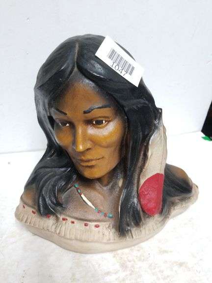 Native American Women Statue - Trice Auctions