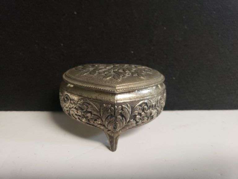 Small Metal Trinket Box - Trice Auctions