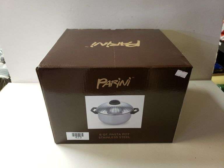 Parini 6 qt Stainless Steel Pasta Pot - Trice Auctions