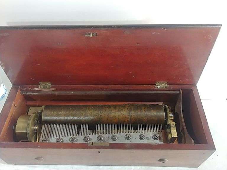 Antique Cylinder Music Box - Trice Auctions