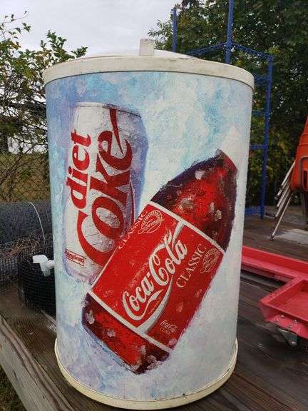 Coca-cola Rolling Cooler - Trice Auctions