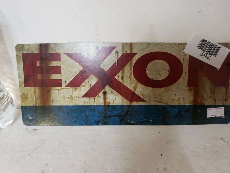 Exxon Metal Sign - Trice Auctions