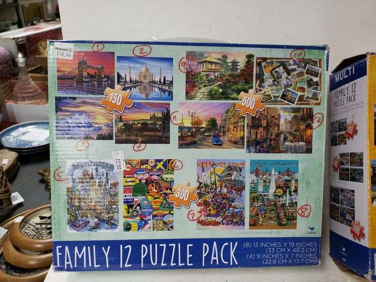 Two 12 Pack Family Jigsaw Puzzles - Trice Auctions