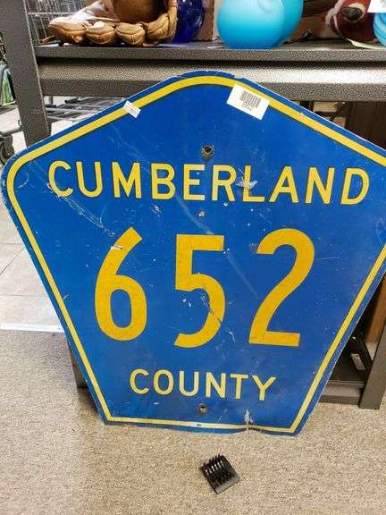 Cumberland County Metal Sign - Trice Auctions
