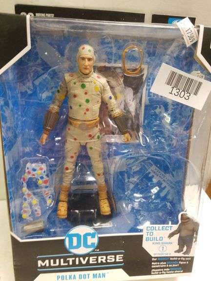 DC Multiverse Polka Dot Man Figure(Missing Items) - Trice Auctions