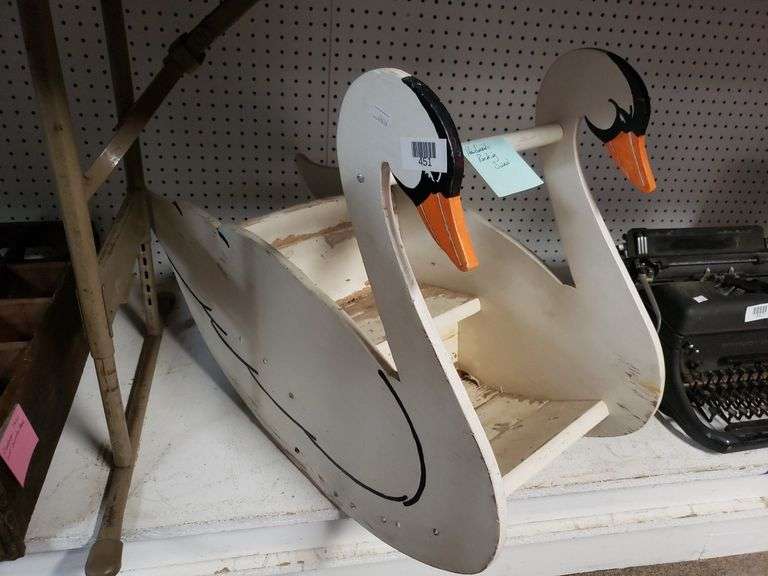 Handmade Rocking Swan - Trice Auctions