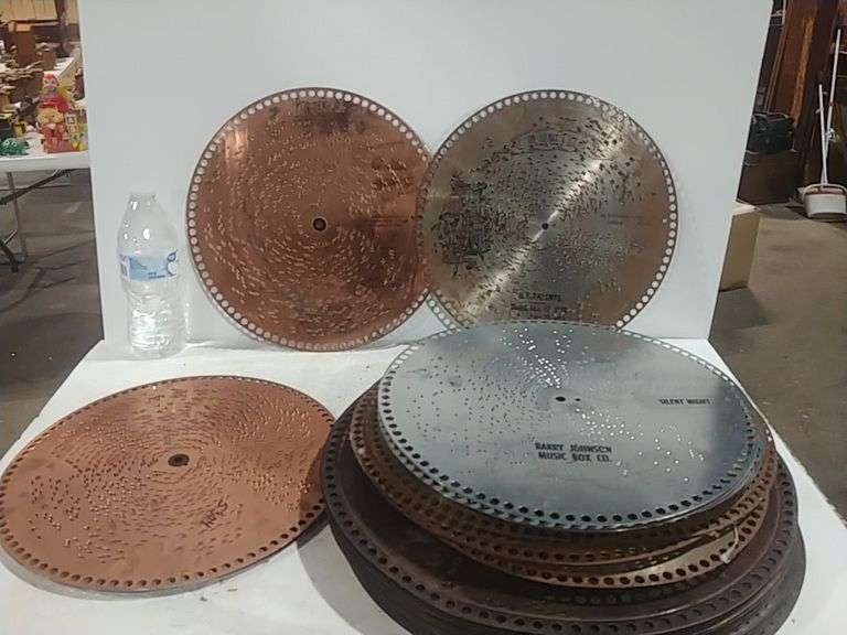 Miscellaneous Music Box Metal Records - Trice Auctions