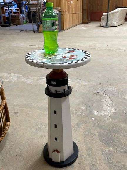 Lighthouse Plant Stand / Table - Trice Auctions