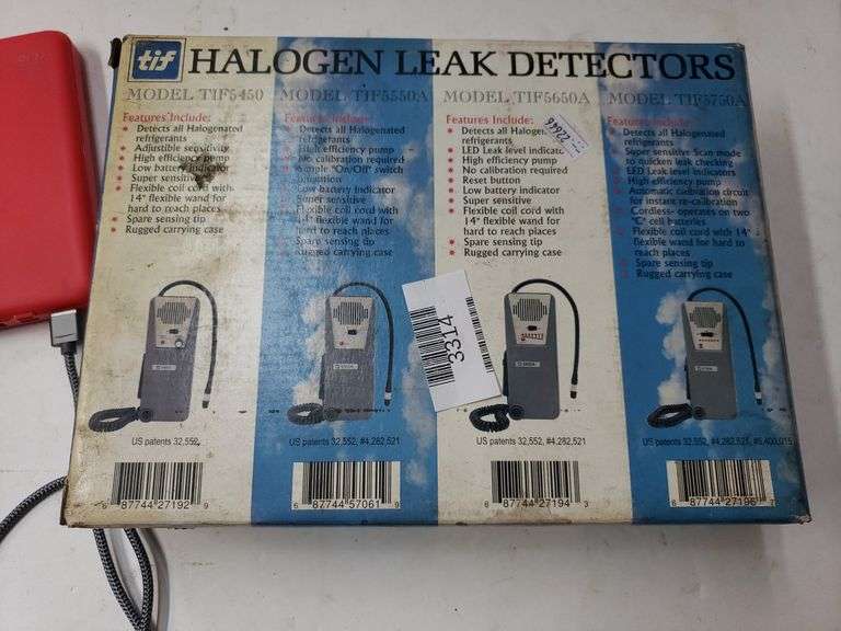 Tif Halogen Leak Detector - Trice Auctions