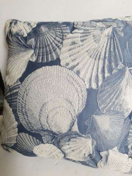Shell Light Blue Pillows - Trice Auctions