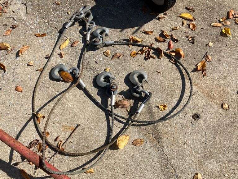 Heavy Duty Tow Cables Lot - Trice Auctions