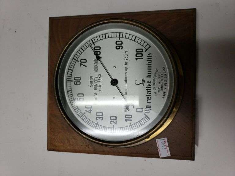 Relative Humidity Indicator - Trice Auctions