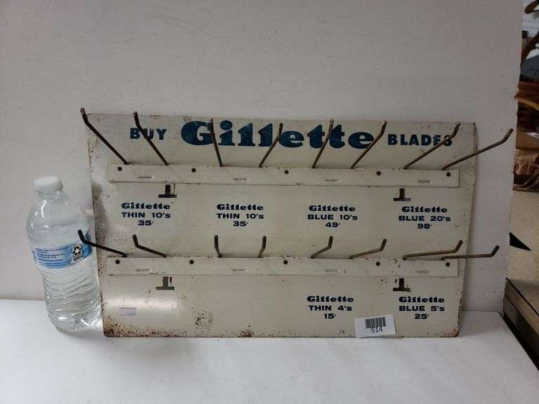 Vintage Gillette Razor Display - Trice Auctions