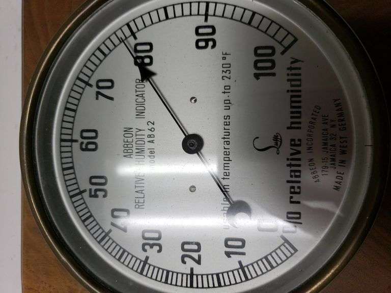 Relative Humidity Indicator - Trice Auctions