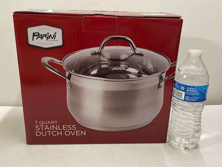 Parini 7Qt Stainless Dutch Oven - Trice Auctions