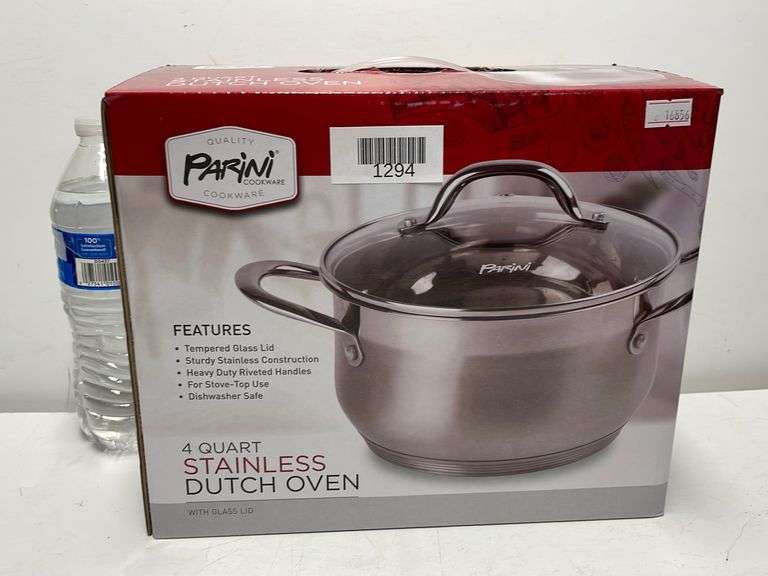 Parini 4Qt Stainless Dutch Oven - Trice Auctions