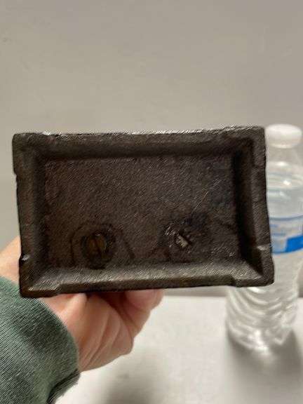 Cast Iron Black Boy Eating Slice of Watermelon Coin Bank - Trice Auctions