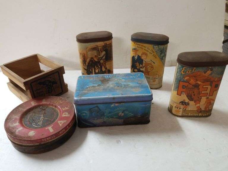 Assorted Vintage Containers - Trice Auctions