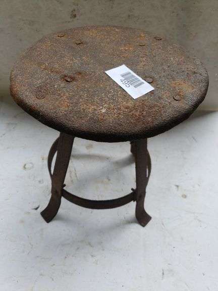 Antique Metal Stool - Trice Auctions