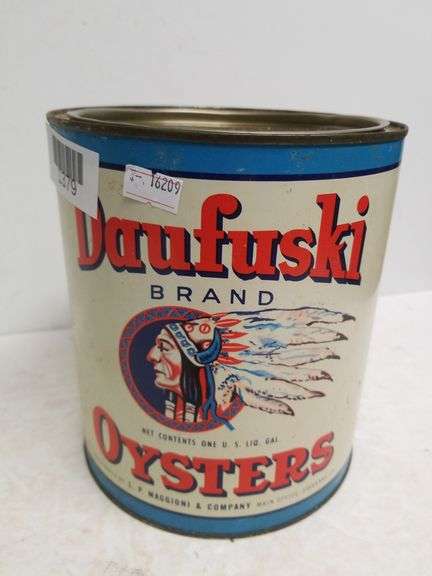 Daufuskie Gallon Oyster Can - Trice Auctions