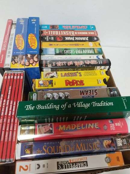 Assorted DVDs, VHS Tapes - Trice Auctions