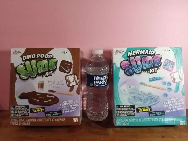 NEW Dino Poop Slime Kit & Mermaid Slime Kit - Trice Auctions