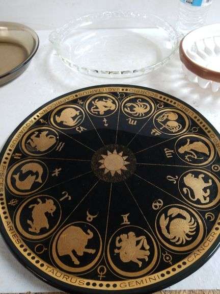 Pyrex Pie Plates, Astrology Tray, Basket Bowl - Trice Auctions