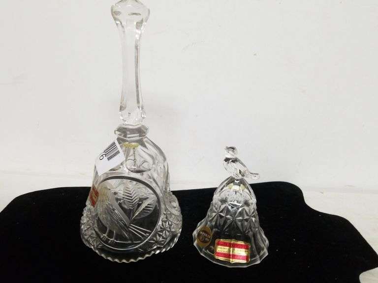 Hofbauer Lead Crystal Bells( 1 Missing Ringer) - Trice Auctions