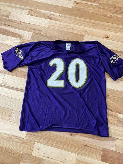 NFL Gear Purple Ed Reed #20 Ravens Jersey - Trice Auctions